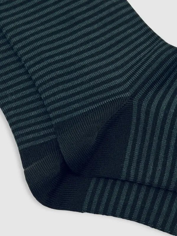 REISS Mario Striped Cotton-blend Socks