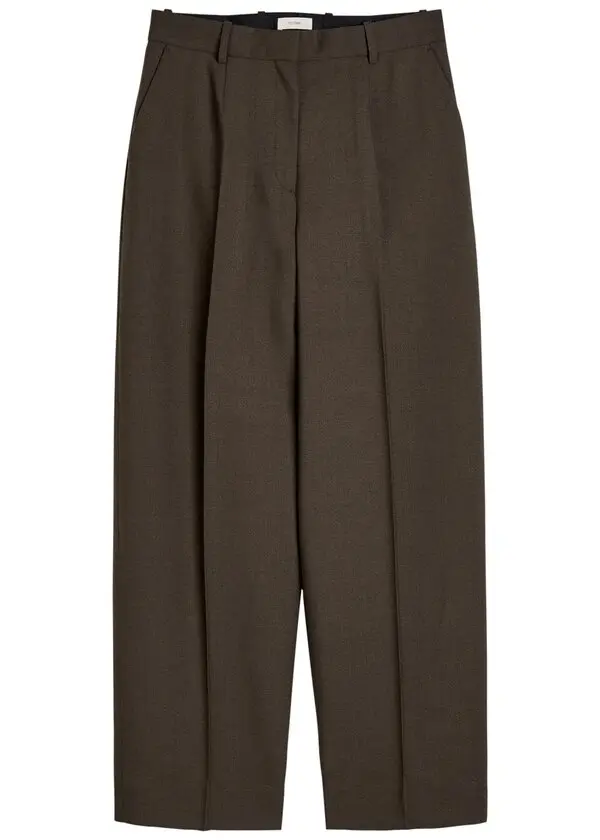 TOTEME Wide-leg Wool-blend Trousers