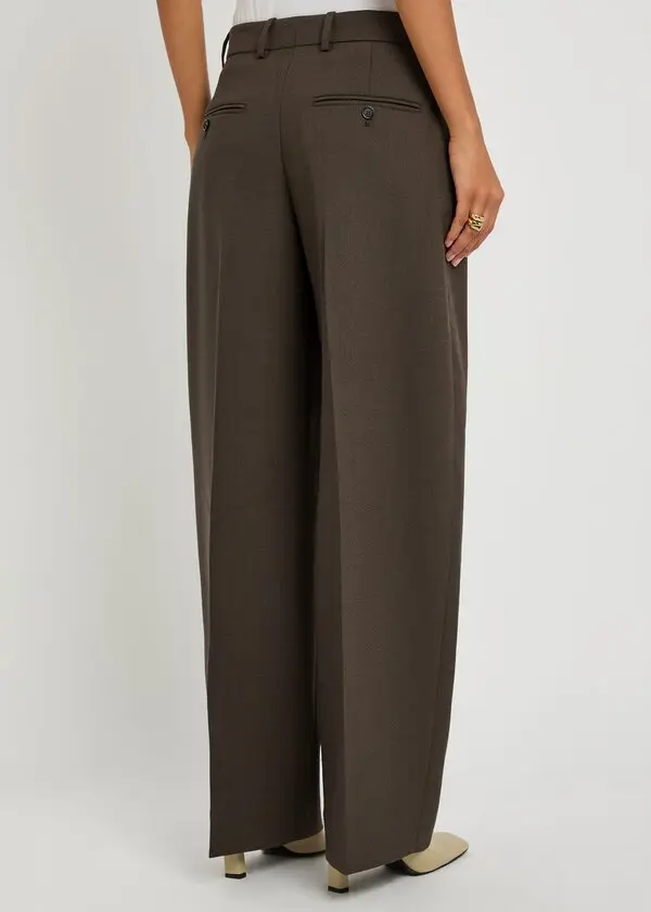 TOTEME Wide-leg Wool-blend Trousers