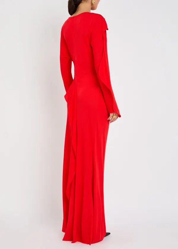 Victoria Beckham Draped Jersey Gown