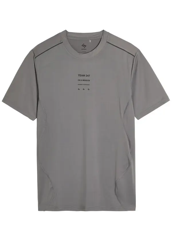 REPRESENT 247 Trail Stretch-jersey T-shirt - Grey