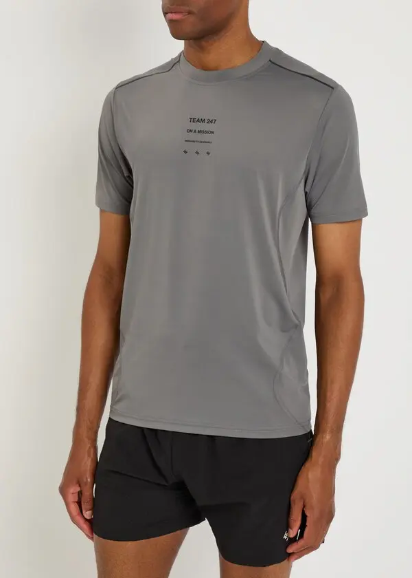 REPRESENT 247 Trail Stretch-jersey T-shirt - Grey