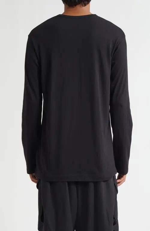 Yohji Yamamoto Basic Long Sleeve Graphic T-shirt