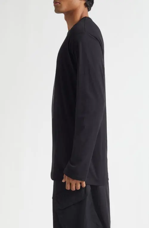 Yohji Yamamoto Basic Long Sleeve Graphic T-shirt