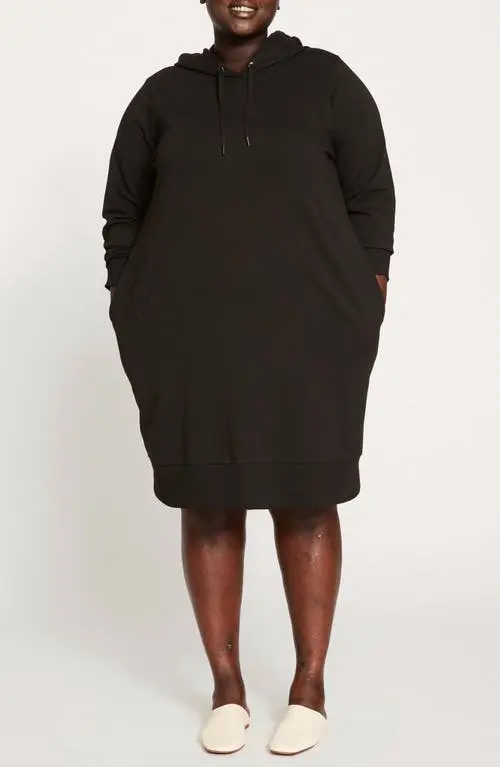 Universal Standard Long Sleeve Hooded Sweatshirt Dress