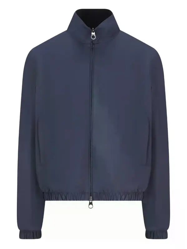 Loro Piana Stand-up Collar Zip-front Jacket - Blue