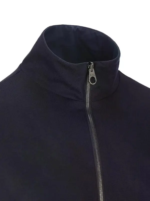 Loro Piana Stand-up Collar Zip-front Jacket - Blue