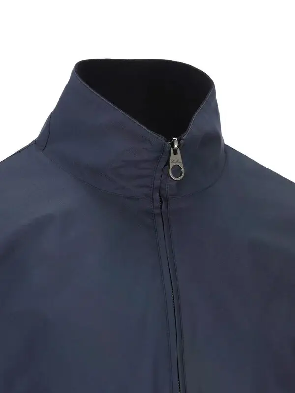 Loro Piana Stand-up Collar Zip-front Jacket - Blue