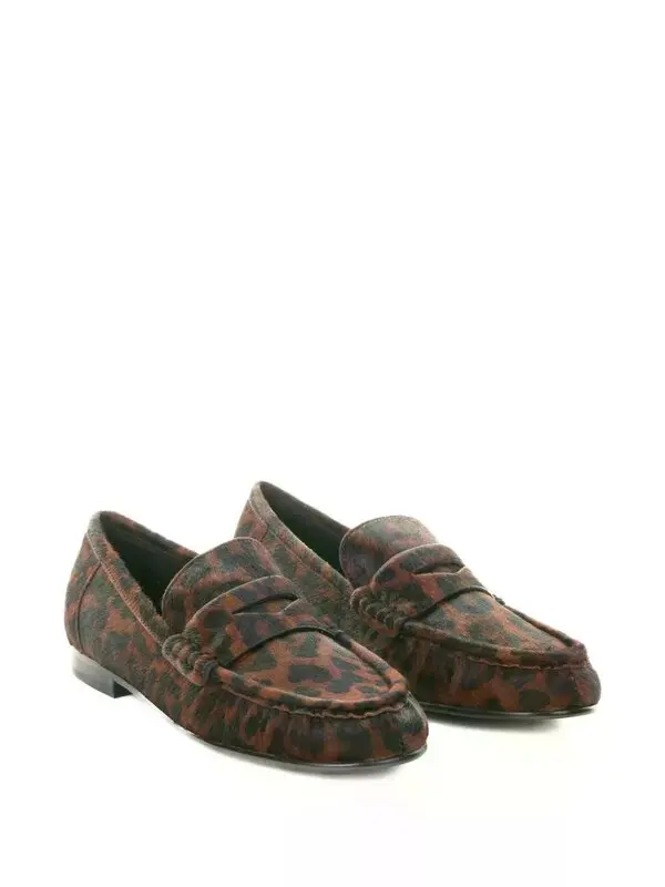 BIBI LOU Leopard-print Leather Loafers