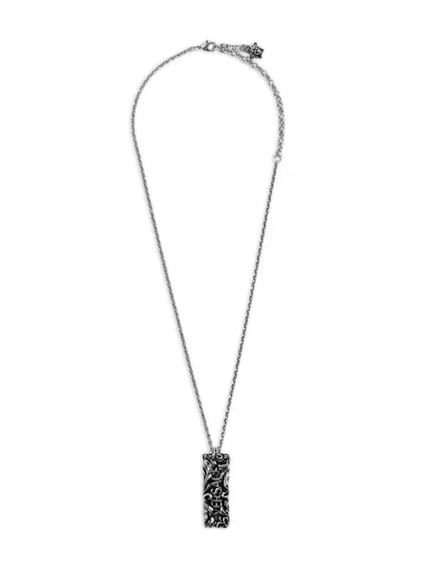 Versace Medusa-plaque Chain Necklace - Silver
