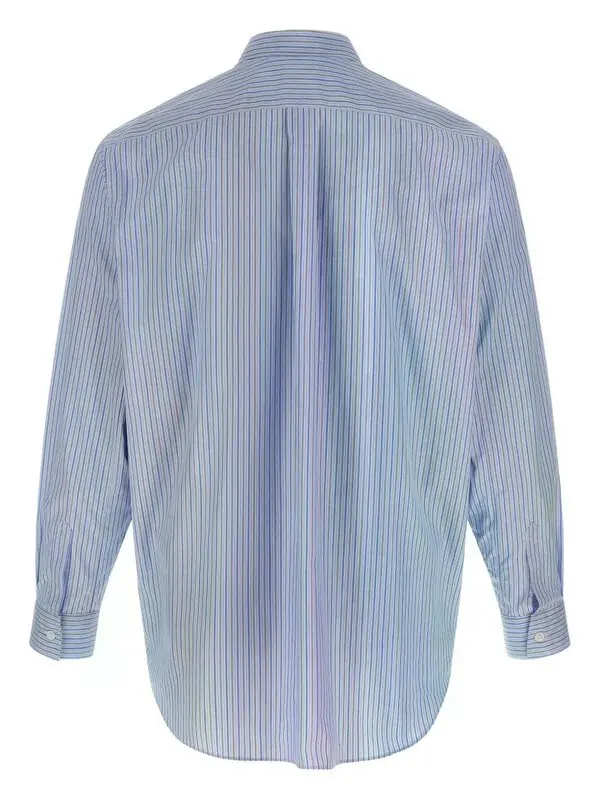 Comme Des Garçons Striped Patterned-insert Shirt