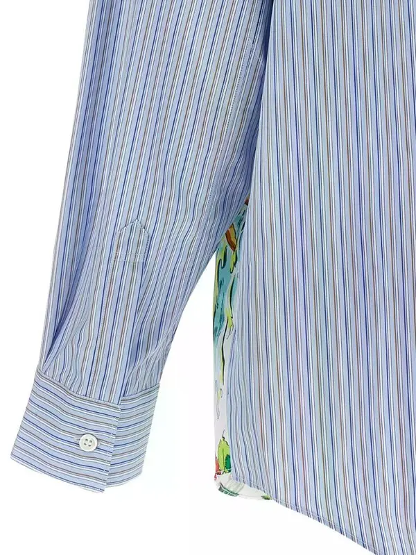 Comme Des Garçons Striped Patterned-insert Shirt