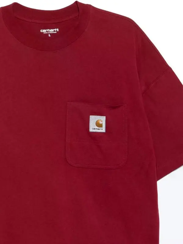 Carhartt Work In Progress Logo-patch T-shirt - Red