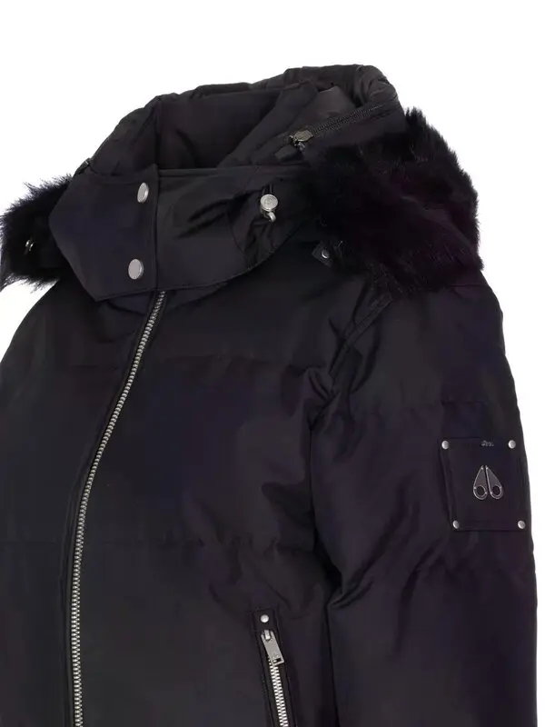 Moose Knuckles Cloud Hooded Puffer Jacket - Black