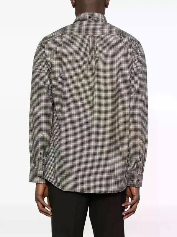 LES DEUX Gingham-check Pocket Shirt