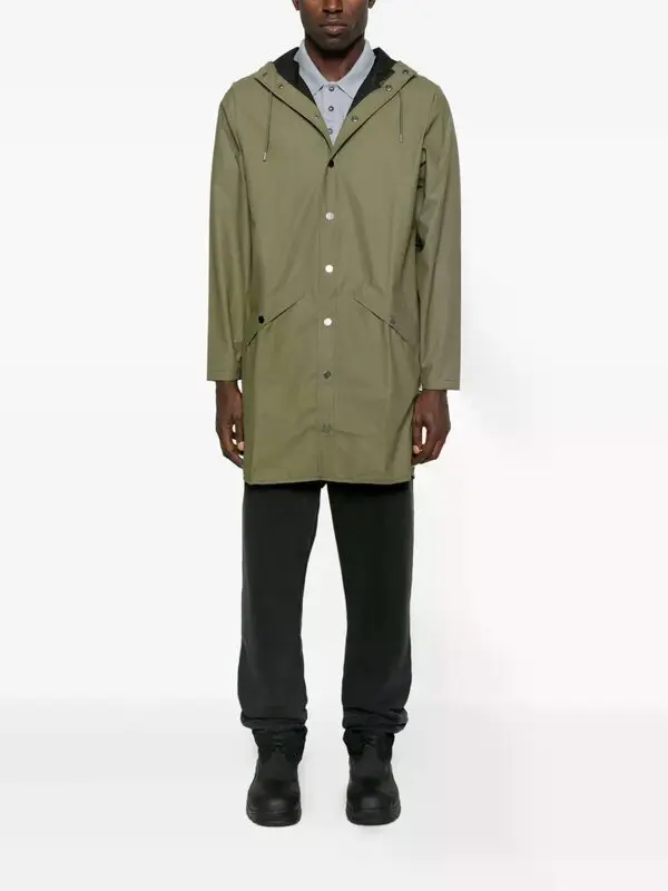 Rains Hooded Buttoned Coat