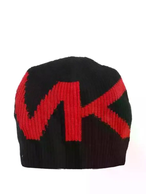 Michael Kors Logo-pattern Beanie - Black