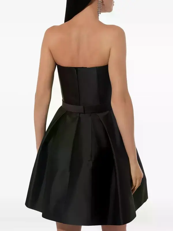 Dice Kayek Strapless Pleated Mini Dress