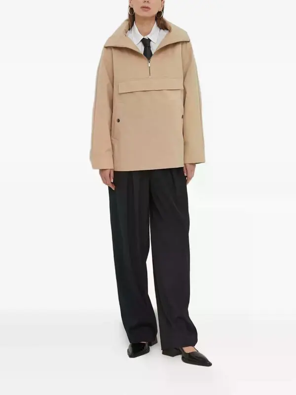 Ba&sh Hooded Half-zip Jacket