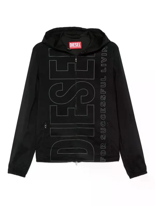 DIESEL® Logo-print Hooded Jacket