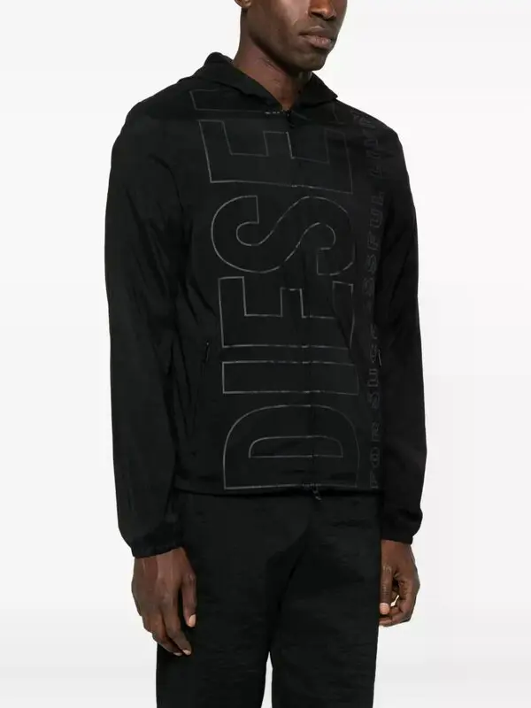 DIESEL® Logo-print Hooded Jacket