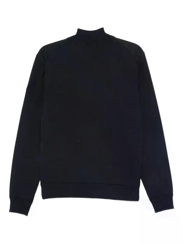 BOSS Cotton Zip-front Sweater