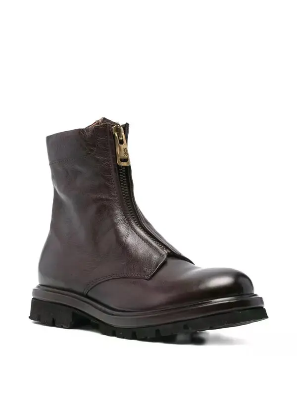 A.S.98 Leather Zip-up Boots