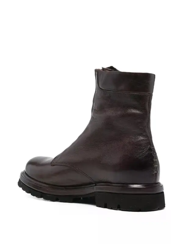 A.S.98 Leather Zip-up Boots