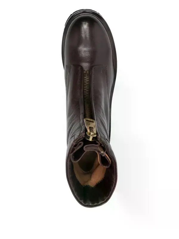 A.S.98 Leather Zip-up Boots