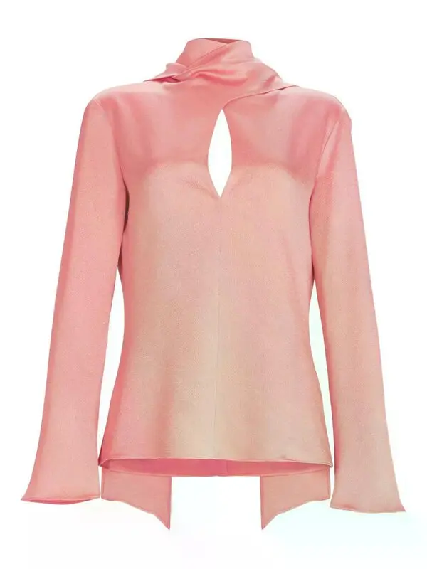 Silvia Tcherassi Gaby Keyhole-neck Blouse