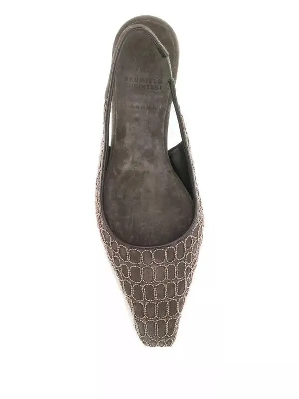 Brunello Cucinelli City Slingback Pumps