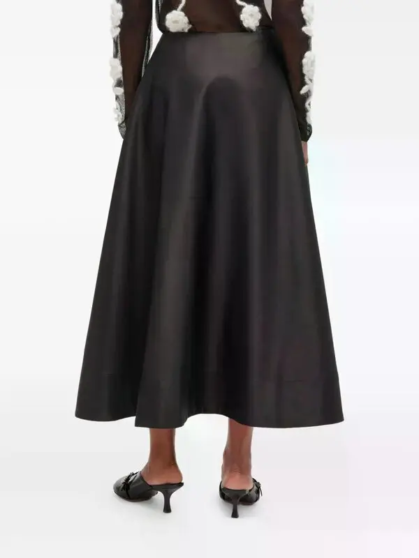 GANNI Satin-effect Maxi Skirt
