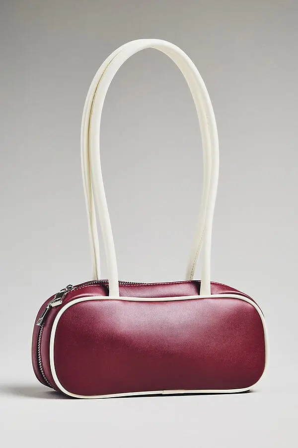 MELIE BIANCO Two-tone Shoulder Bag - Cherry Wood