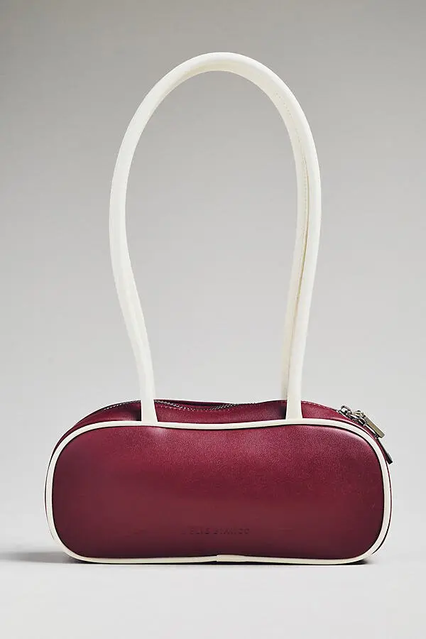 MELIE BIANCO Two-tone Shoulder Bag - Cherry Wood