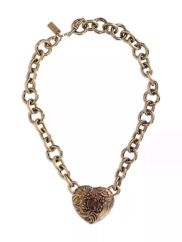 Chloé Heart-charm Chain Necklace - Gold