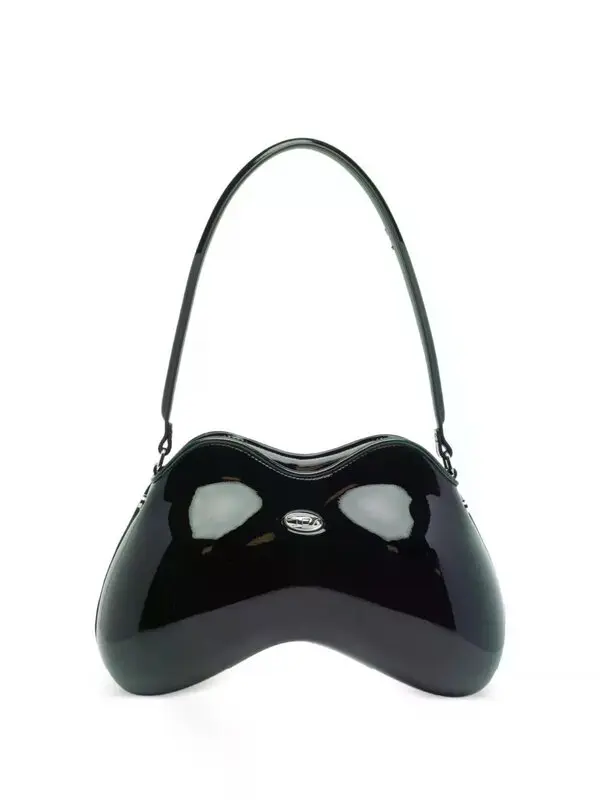 DIESEL® Double-d Curved Shoulder Bag - Black