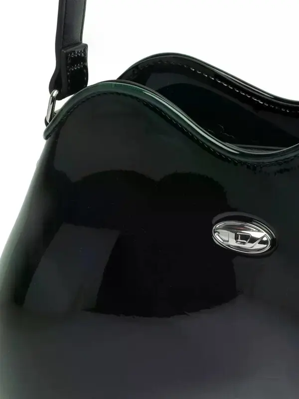 DIESEL® Double-d Curved Shoulder Bag - Black