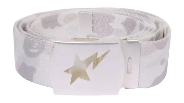 A BATHING APE Camo Sta Gi Belt - White