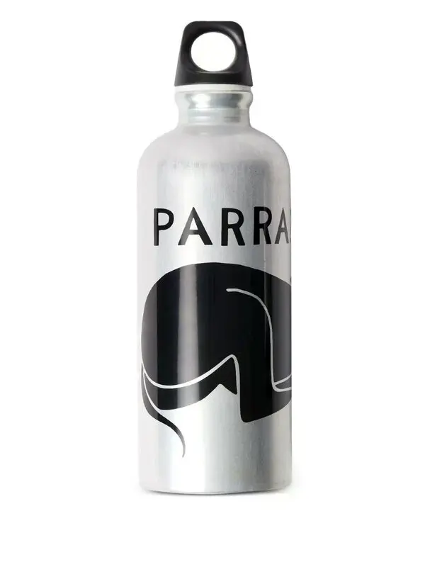 PARRA Horse-design Aluminium Water Bottle - Silver