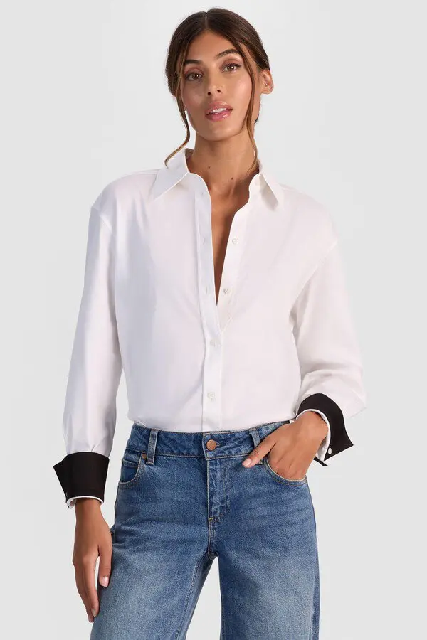 Alice + Olivia Perfect Button Down