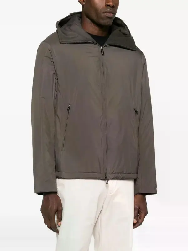 Emporio Armani Hooded Zip-front Jacket