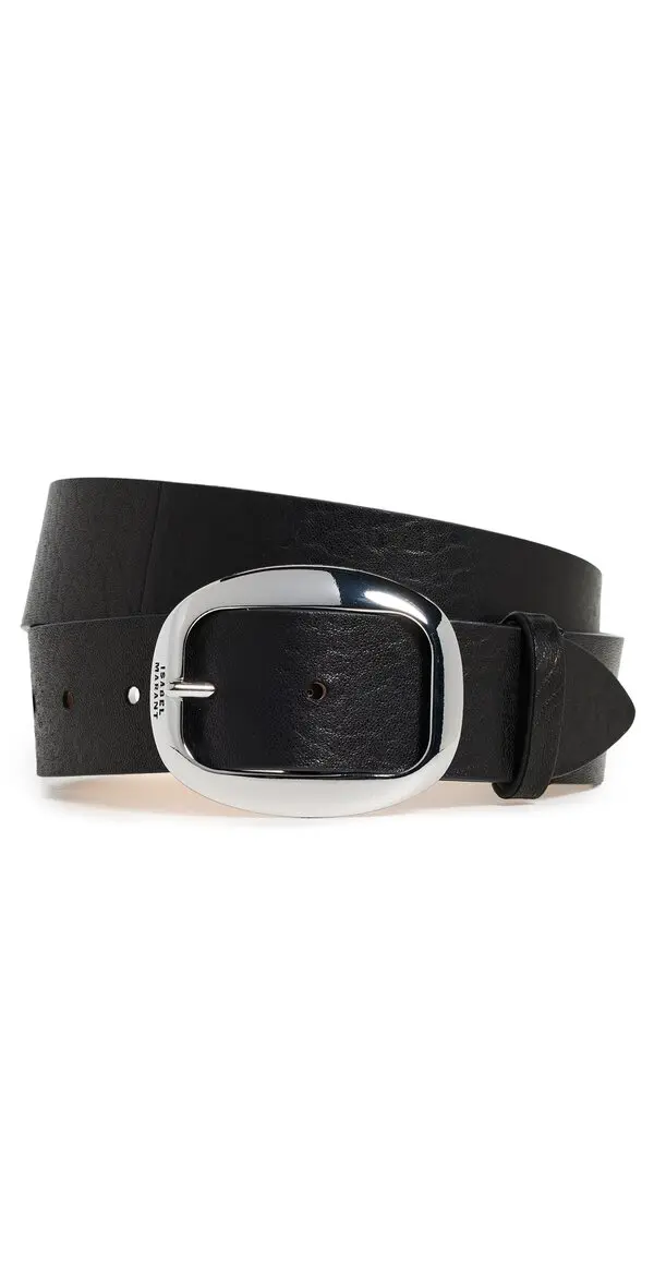 Isabel Marant Dara Belt - Black/silver