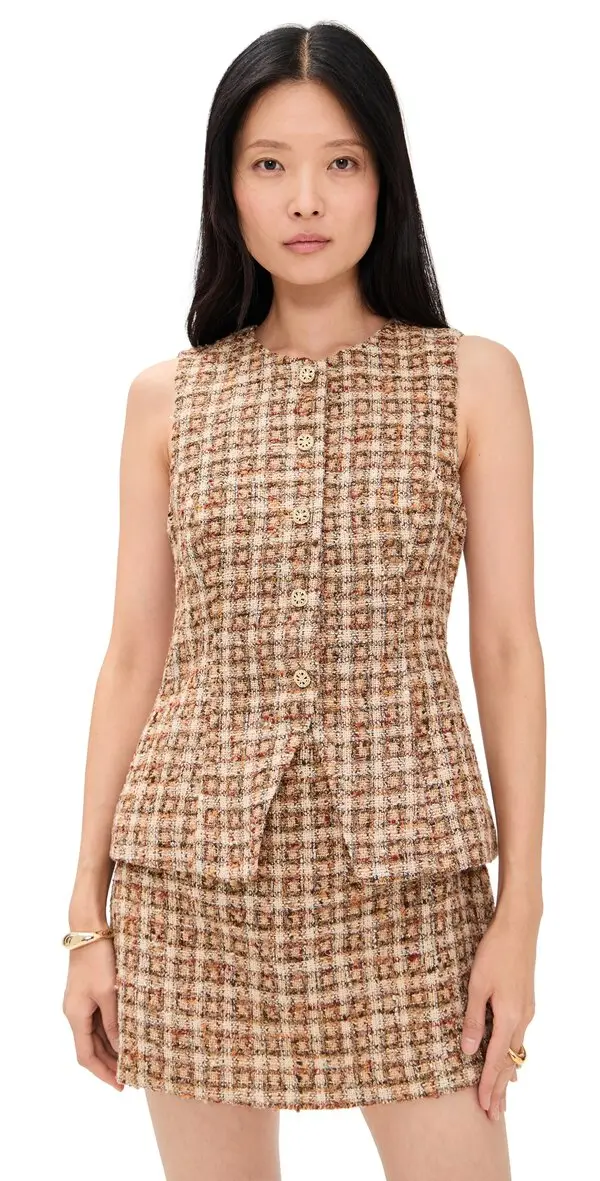 Astr The Label Dilone Tweed Mini Dress In Brown Multi - 55% Off |  Editorialist