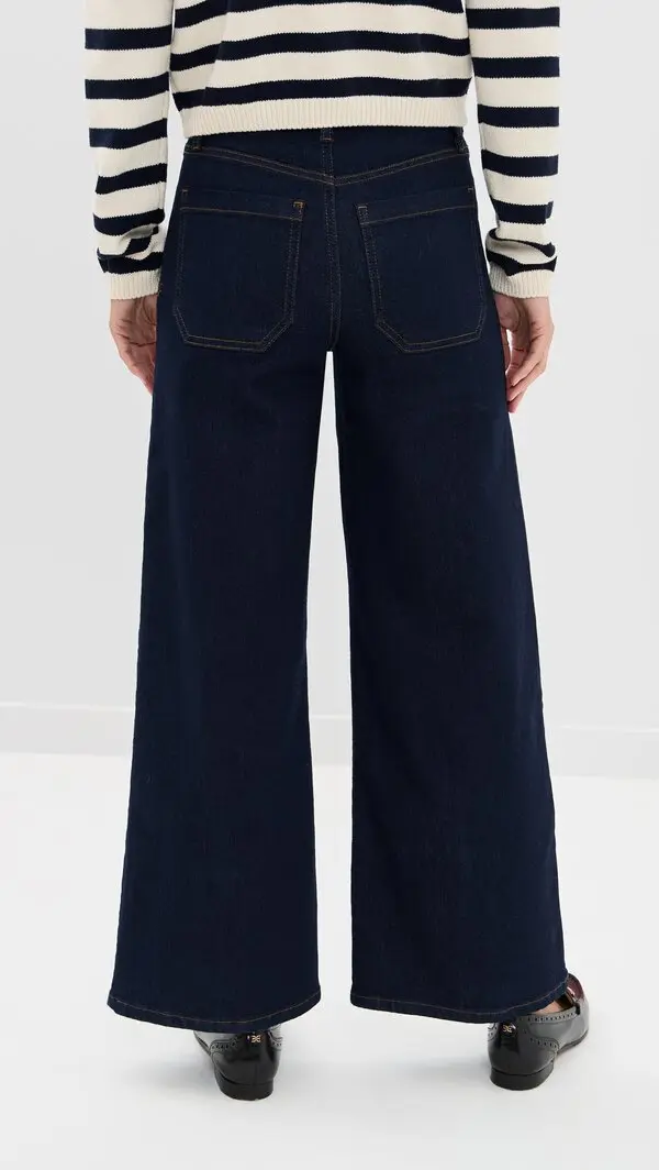 FRAME Pixie Petite Le Slim Palazzo Modernist Pocket Jeans