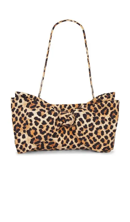 LOEFFLER RANDALL Valerie Bow Clutch - Leopard