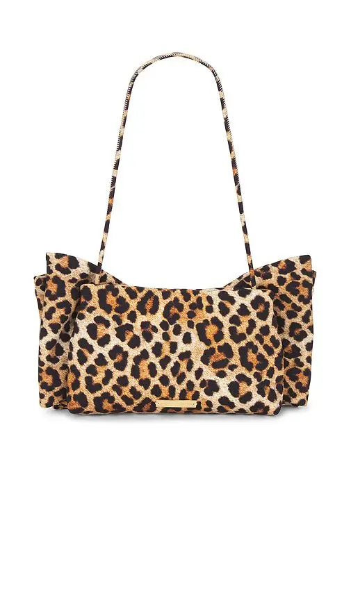 LOEFFLER RANDALL Valerie Bow Clutch - Leopard