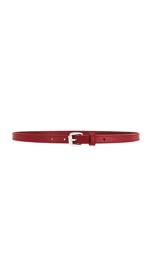 Isabel Marant Chelsea Belt - Deep Red & Silver