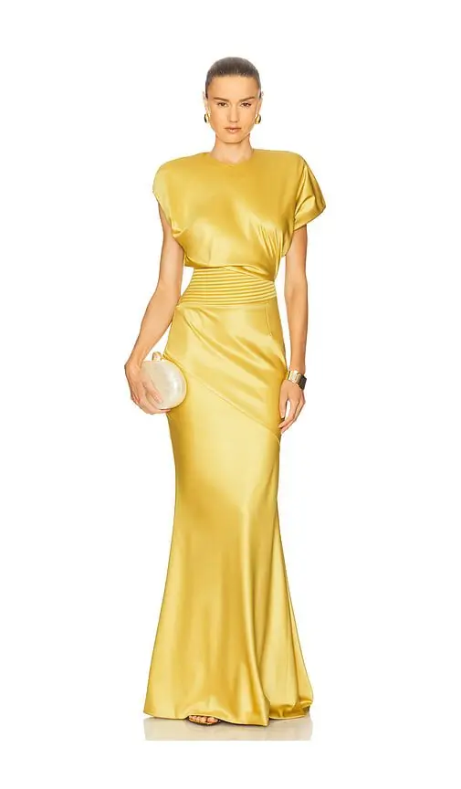 Buy ZHIVAGO Bond Gown - Citrine At 17% Off | Editorialist