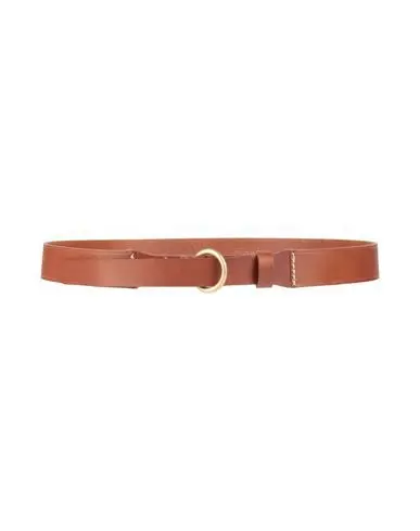 Fabiana Filippi Leather Skinny Belt - Brown