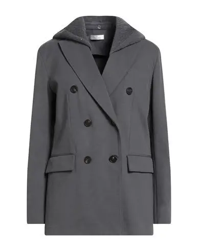 PANICALE Double-breasted Blazer With Detachable Hood